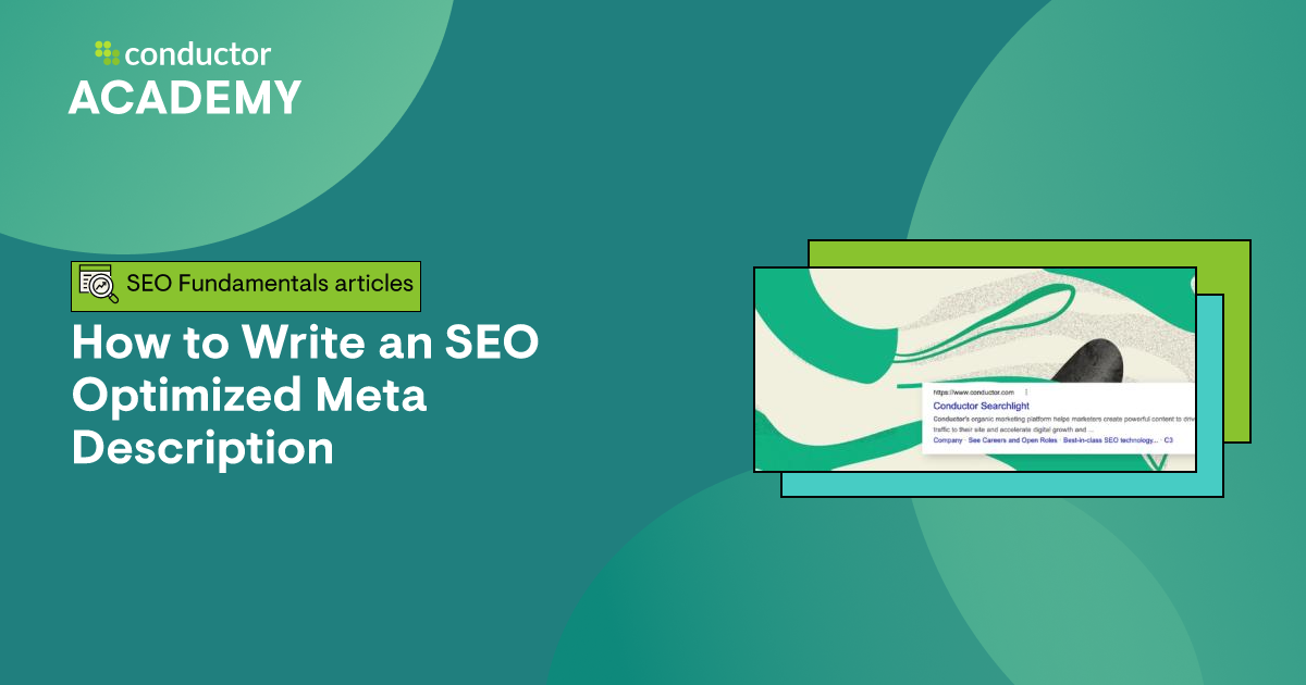 How to Write an SEO Optimized Meta Description | Conductor