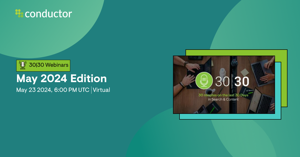 May 30|30 - Thursday, May 23rd at 2pm ET